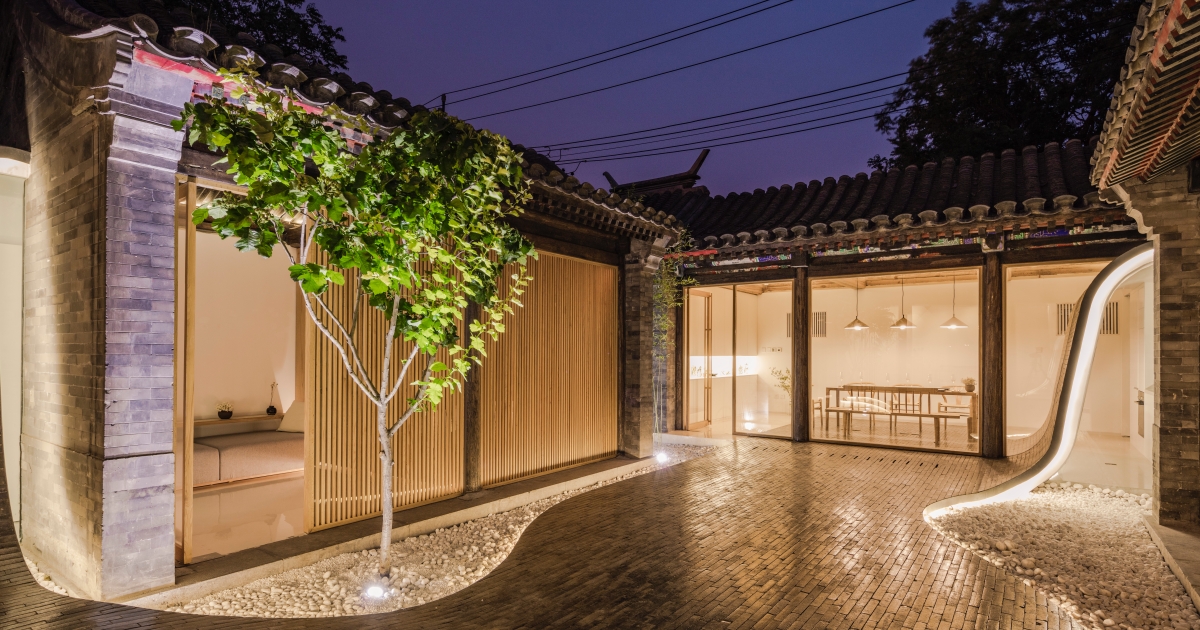 A Chinese Courtyard is Reimagined by Archstudio into a Twisted Wonder ...